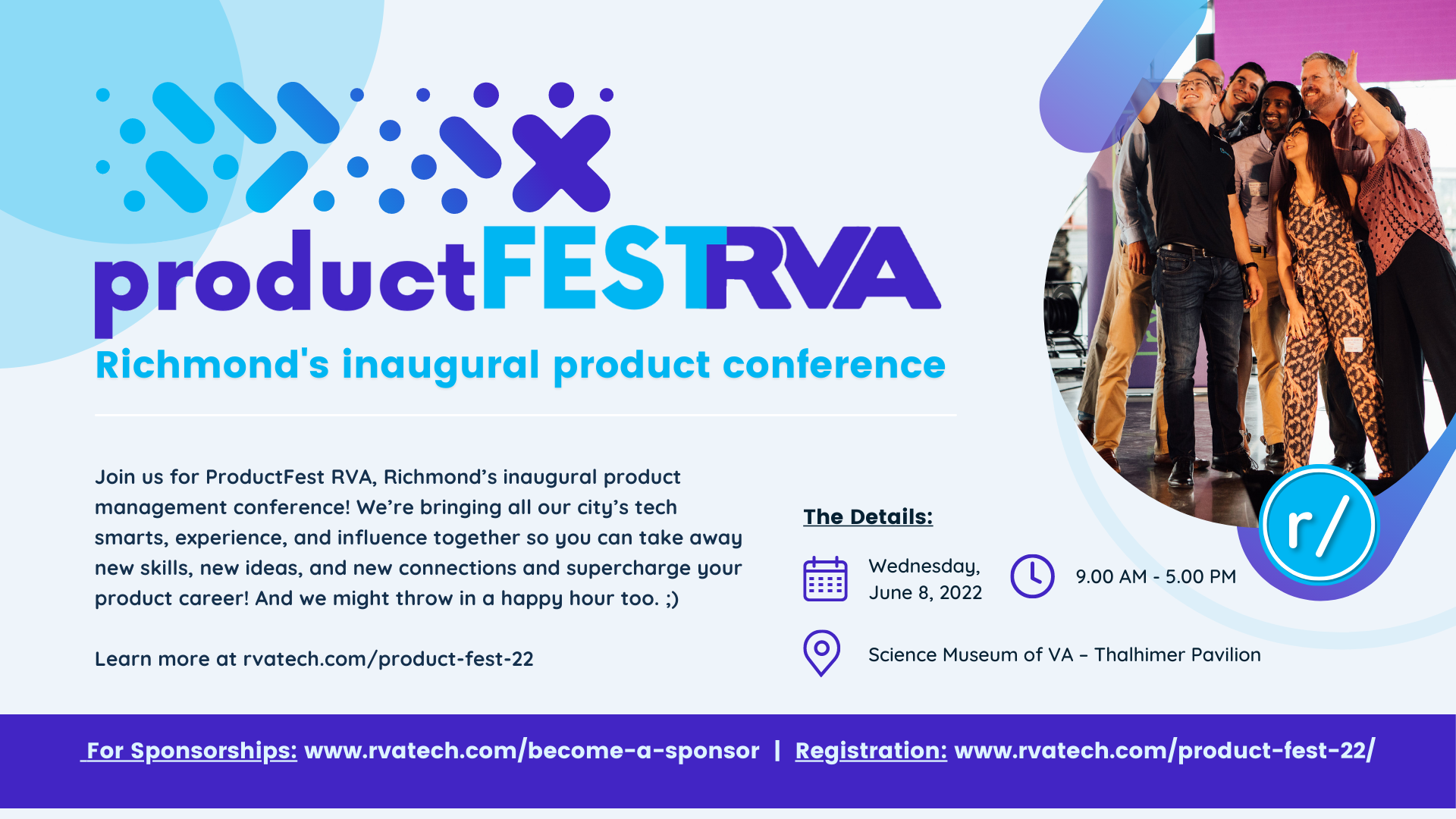 2022 rvatech/ProductFest - Conference Registration Now Open!